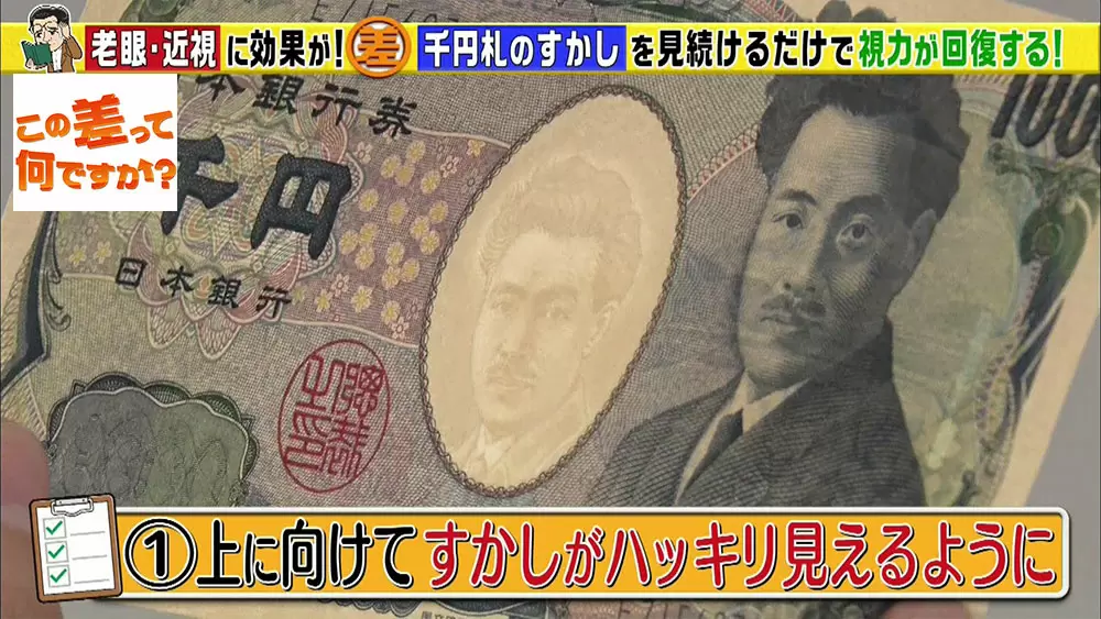 世界で唯一、科学的に実証された「視力回復法」は千円札を見るだけ⁉|tbsテレビ