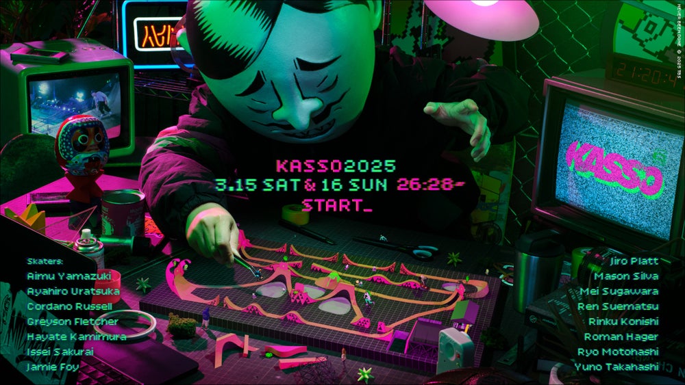 TBSが新たに制作したスケボー超巨大セット番組!スケートボード特番『KASSO』第三弾 二夜連続放送!｜TBSテレビ