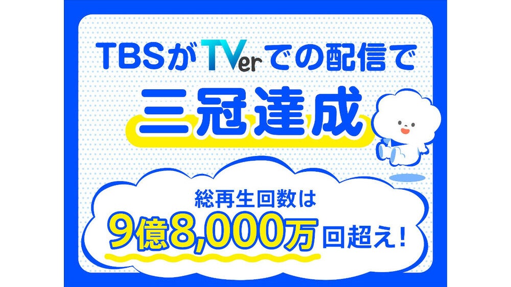 TBSテレビが3年ぶりの快挙!2024年TVerでの配信で三冠を達成!｜TBSテレビ